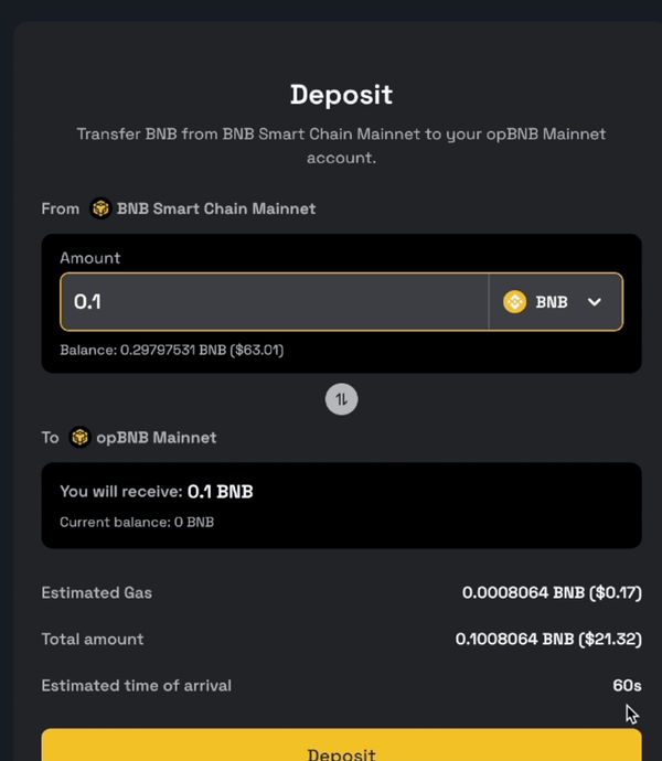 A Step-by-Step Guide to Bridging Assets from BSC to opBNB - BNB Chain Blog